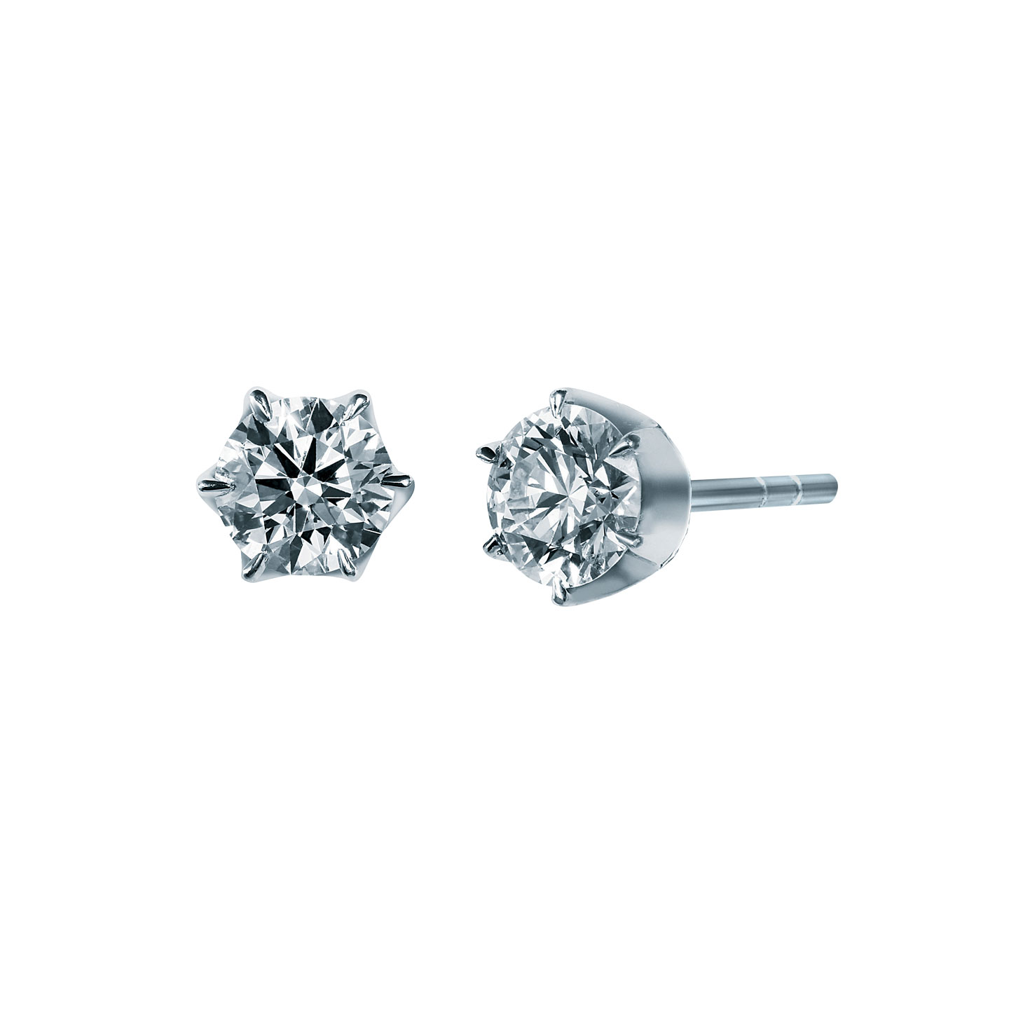 Estrella Casablanca Diamond Earrings in Platinum | D&P Malaysia