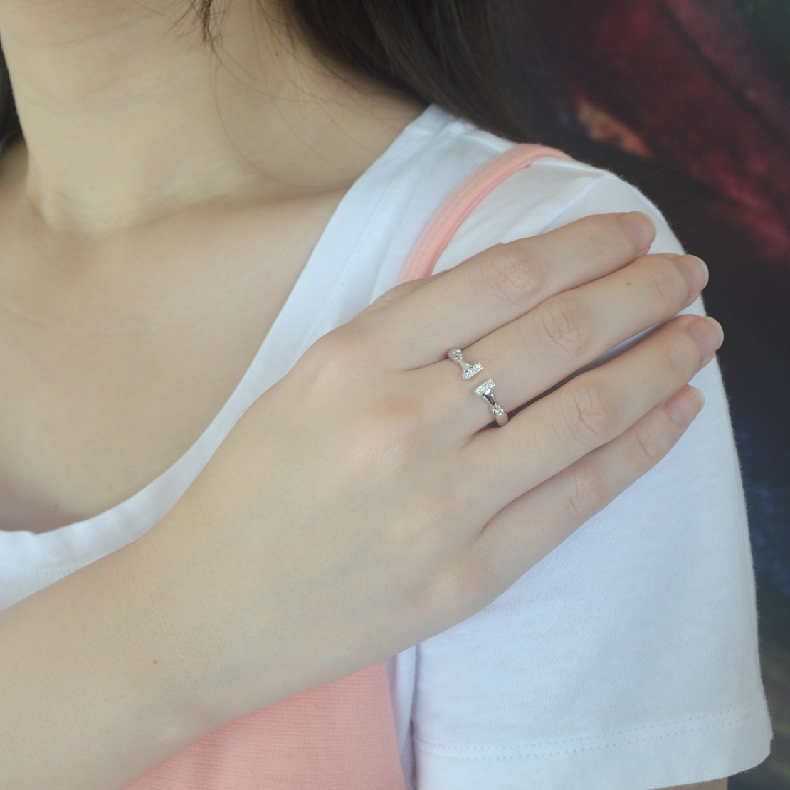 Avant Garde Convertible Ring Casing in White Gold | D&P Malaysia